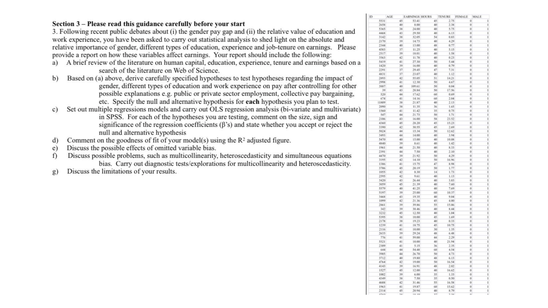 Solved Section 3 - ﻿Please read this guidance carefully | Chegg.com