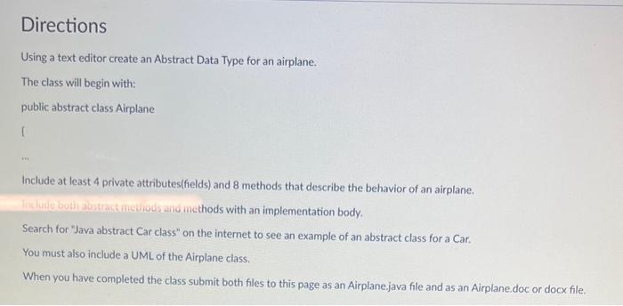 Solved Using a text editor create an Abstract Data Type for | Chegg.com