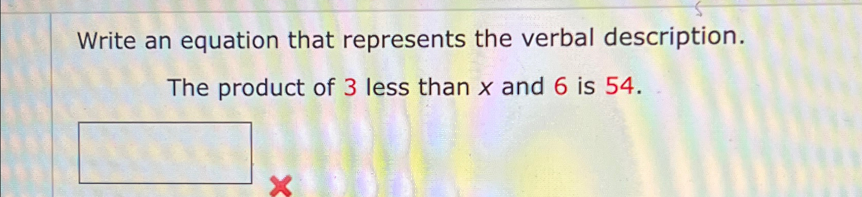 Solved Write an equation that represents the verbal | Chegg.com