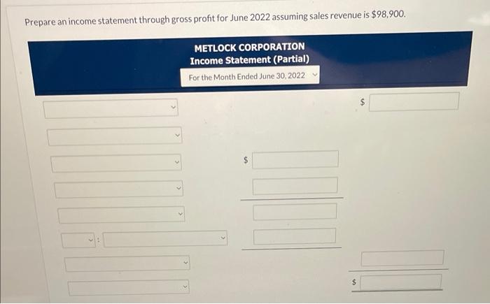 Solved Metlock Corporation has the following cost records | Chegg.com Solved Metlock Corporation has the following cost records | Chegg.com