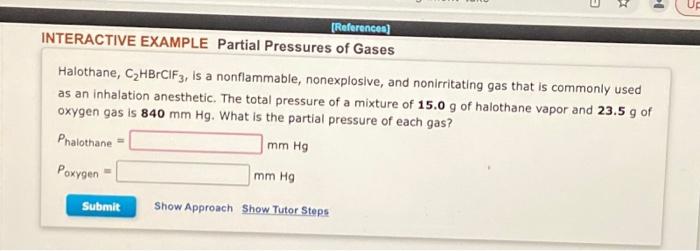 Solved UP (References INTERACTIVE EXAMPLE Partial Pressures | Chegg.com