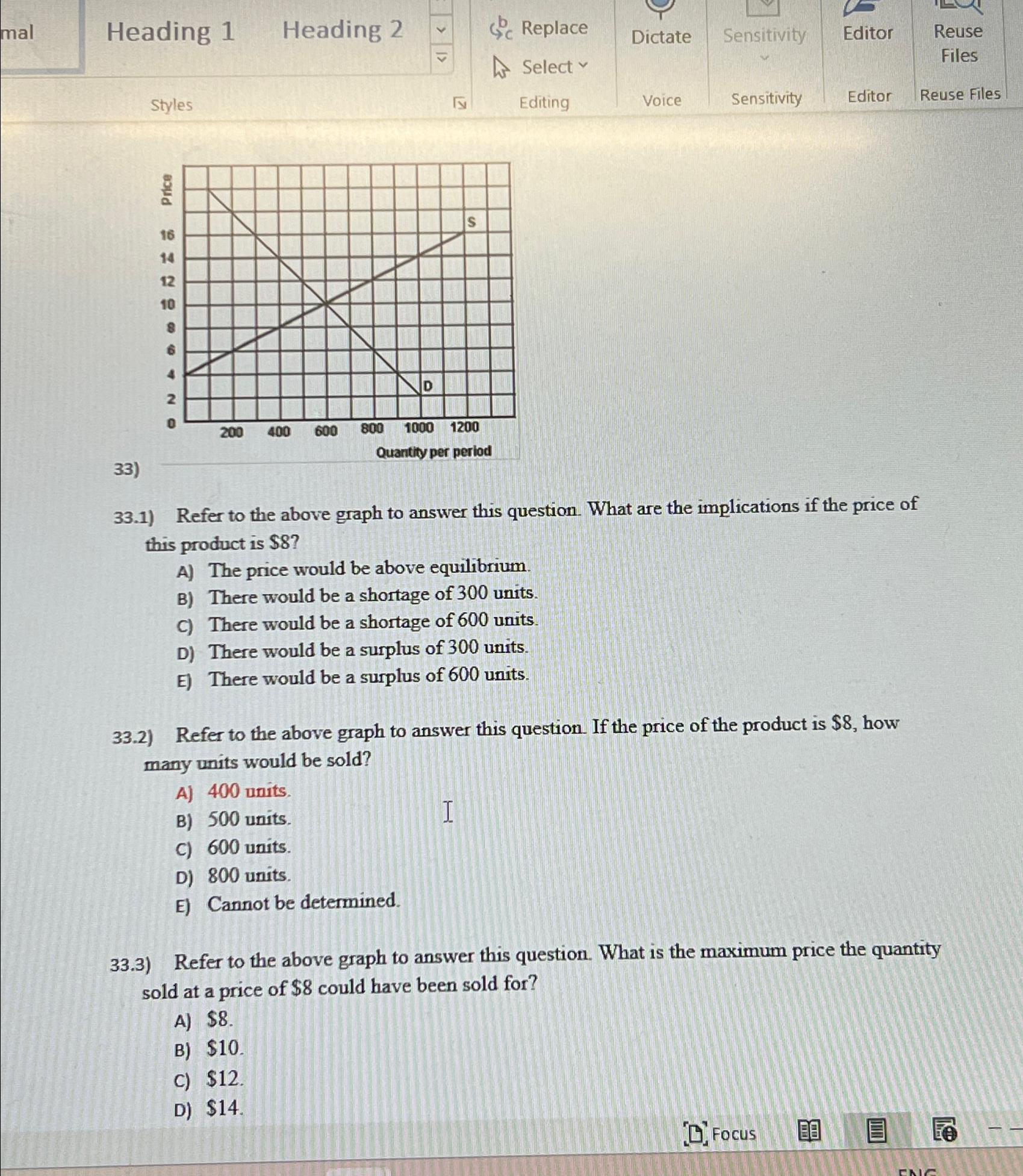 Solved Heading 1, ﻿Heading | Chegg.com