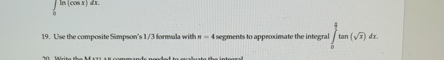 Solved Use the composite Simpson's 13 ﻿formula with n=4 | Chegg.com