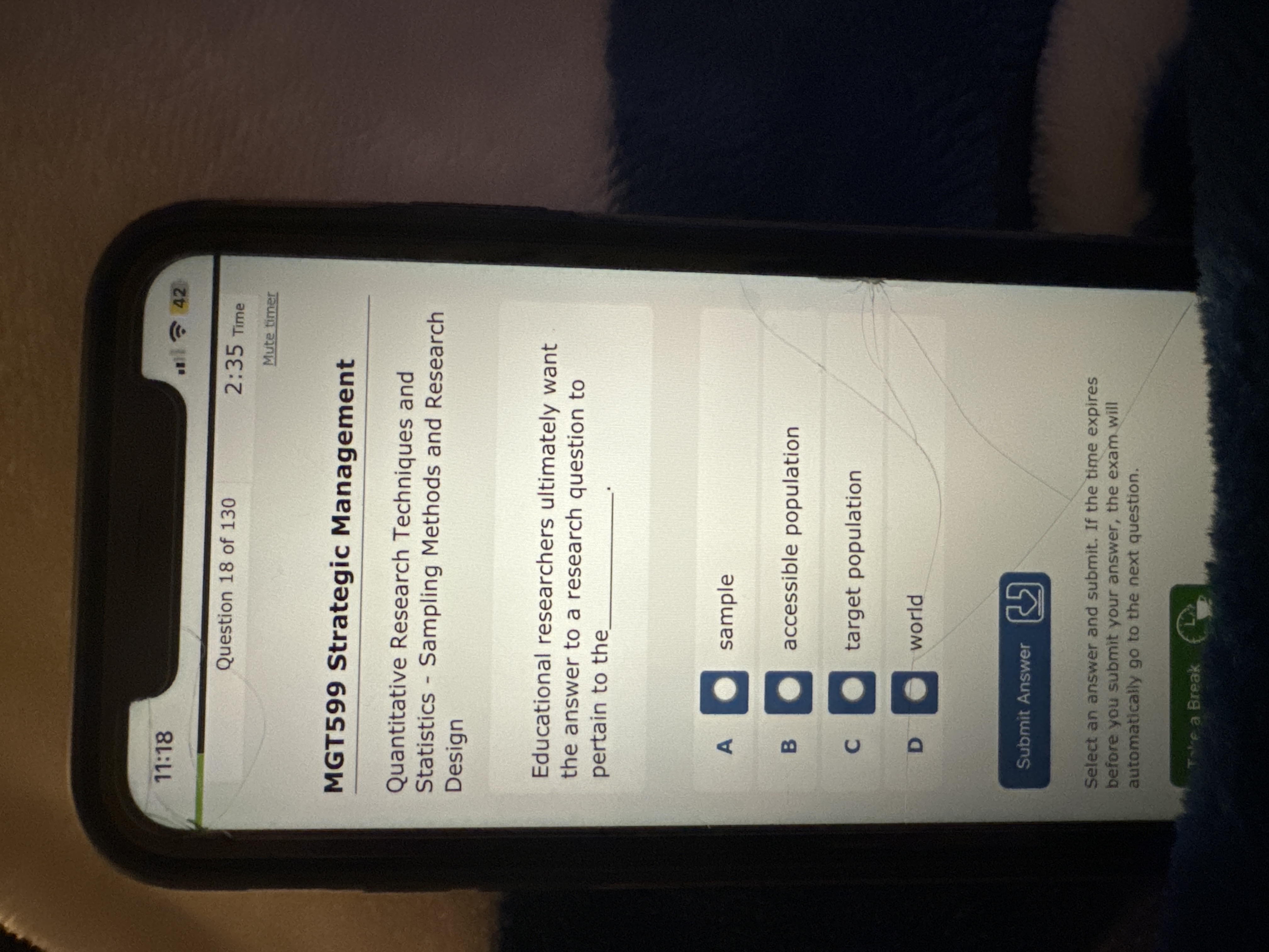 Solved MGT599 ﻿Strategic ManagementQuantitative Research | Chegg.com