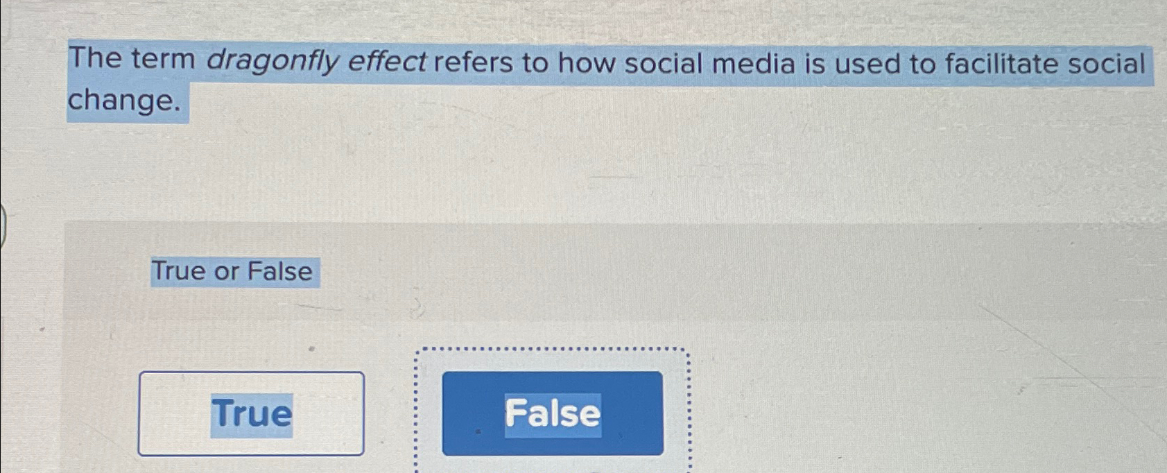 Solved The term dragonfly effect refers to how social media | Chegg.com