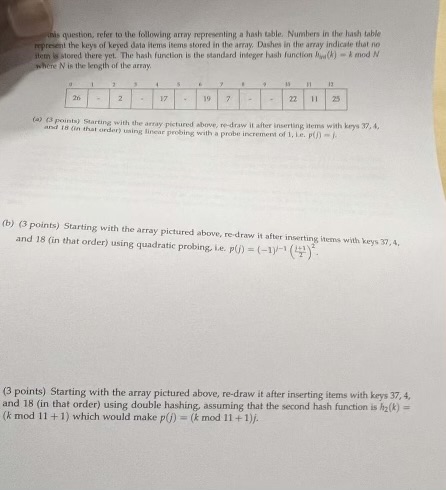 Solved Wis question, refer to the following array | Chegg.com