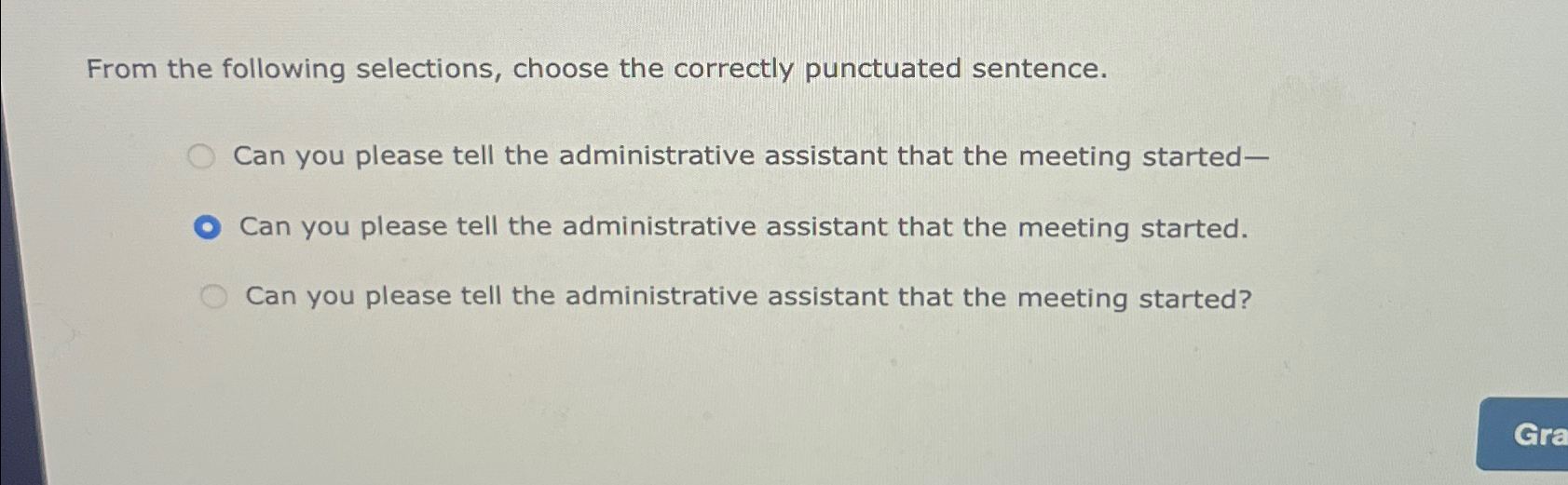 Solved From the following selections, choose the correctly | Chegg.com