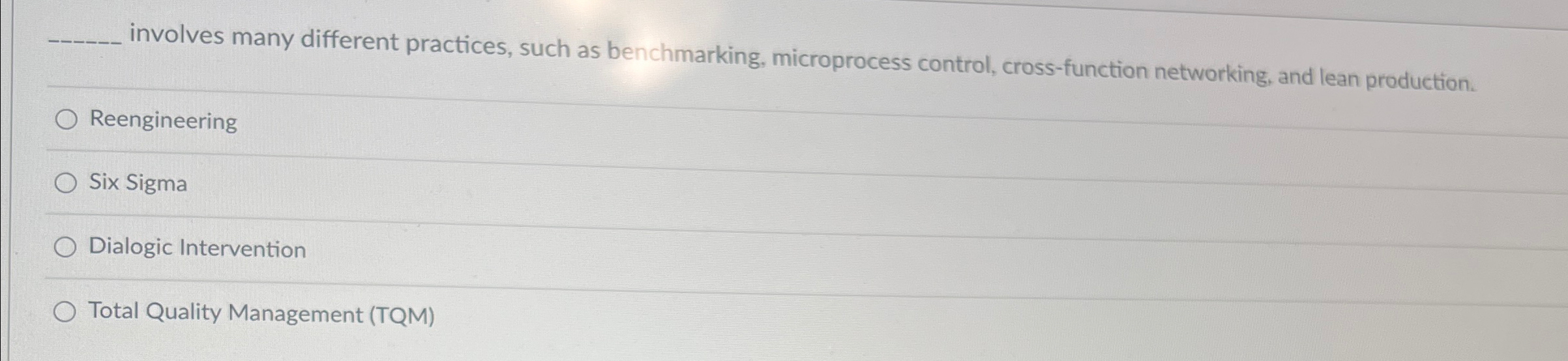 Solved involves many different practices, such as | Chegg.com