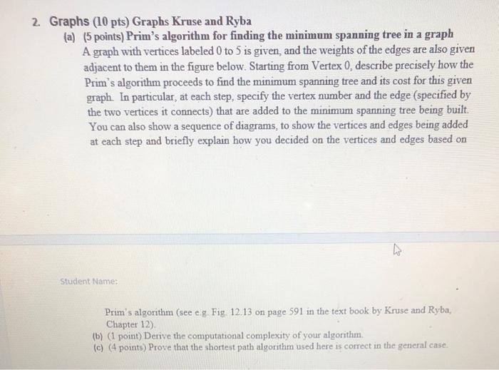 Solved 1. Graphs (10 pts): Shortest Paths in a connected | Chegg.com Solved 1. Graphs (10 pts): Shortest Paths in a connected | Chegg.com