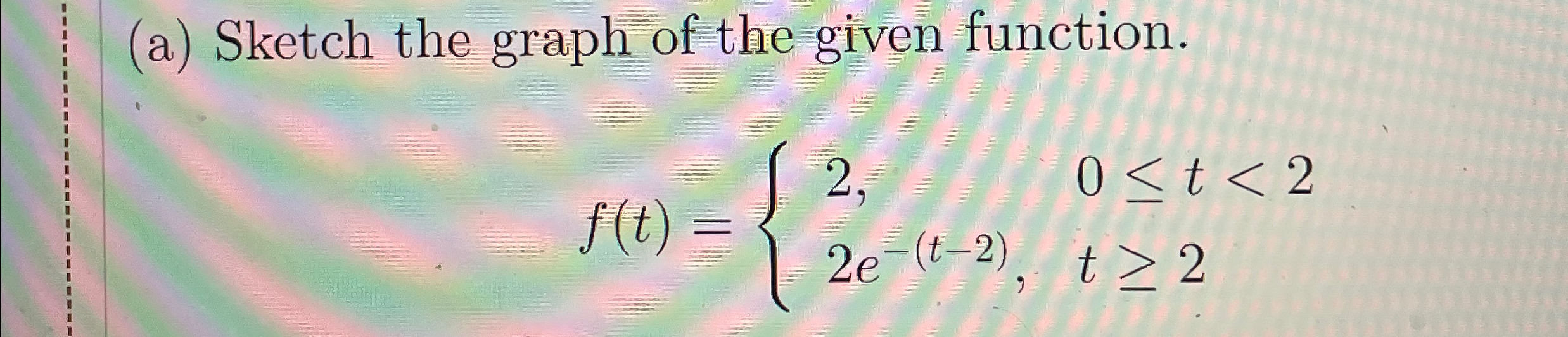 Solved (a) ﻿Express f(t) ﻿in terms of the unit step function | Chegg.com
