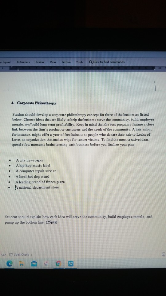 Solved pe layout References Review View Section Tools Click | Chegg.com