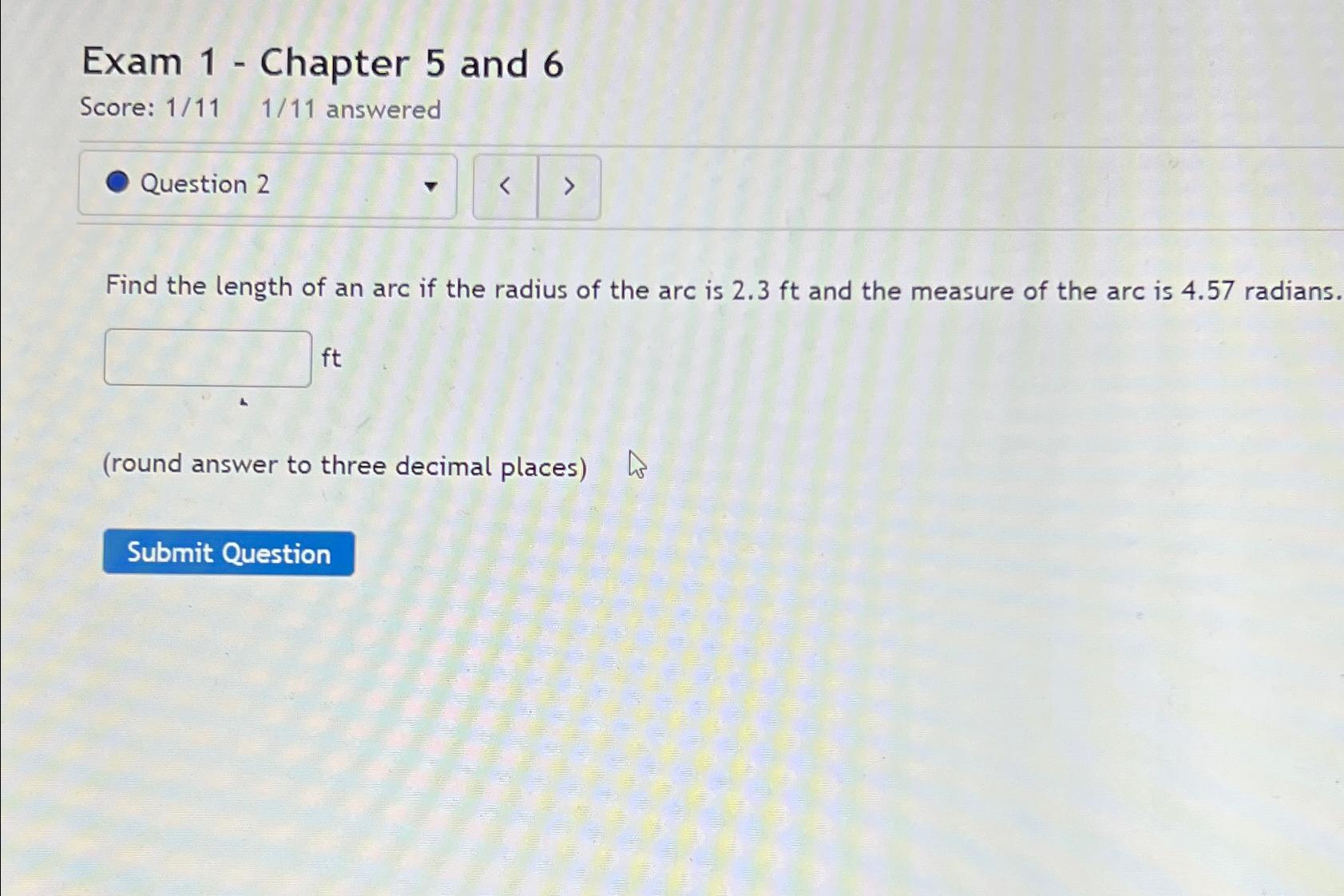 Solved Exam 1 - ﻿Chapter 5 ﻿and 6Score: 1/11 1/11 | Chegg.com