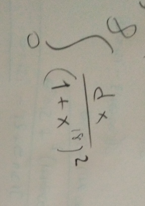 Solved 18 dx 2. (1+x1872 | Chegg.com