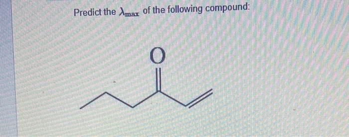 Solved Predict the Imar of the following compound: 0 | Chegg.com