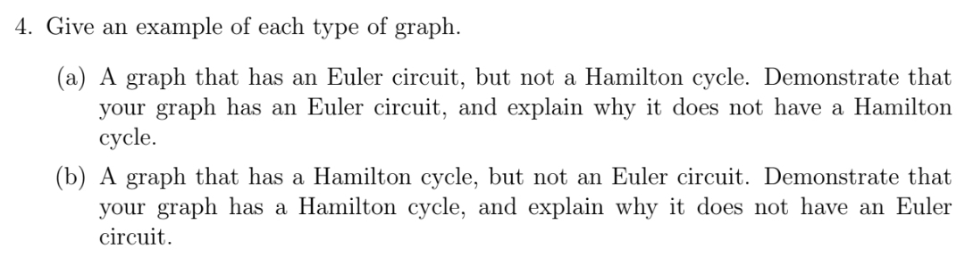 Solved Give an example of each type of graph.(a) ﻿A graph | Chegg.com