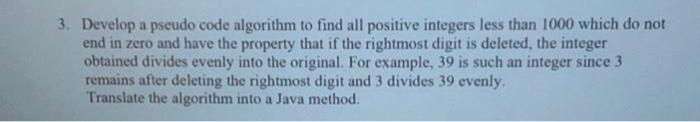 Solved 3. Develop a pseudo code algorithm to find all | Chegg.com