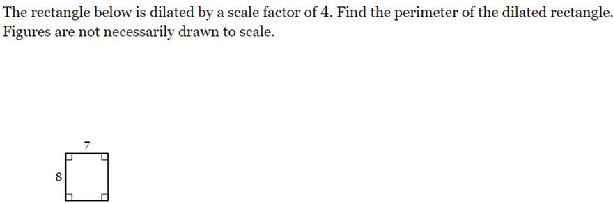 Solved The rectangle below is dilated by a scale factor of | Chegg.com