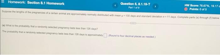 Homework Section 8 1 Homework Question 6 8 1 19 1 Hw