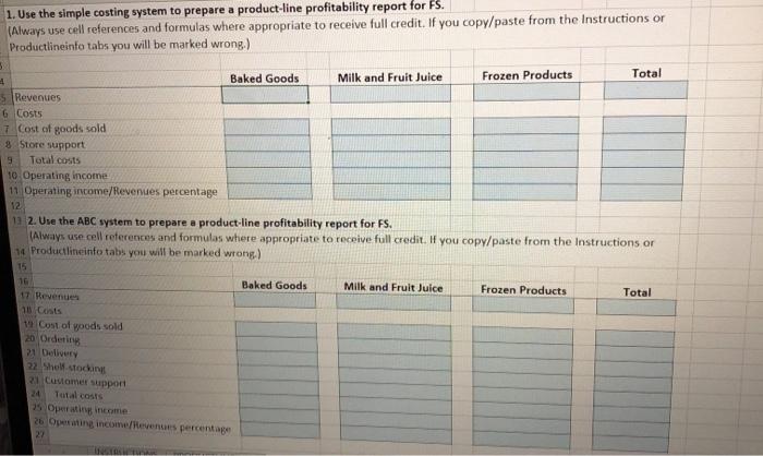 Solved 1. Use the simple costing system to prepare a | Chegg.com