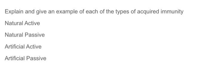 Solved Explain and give an example of each of the types of | Chegg.com