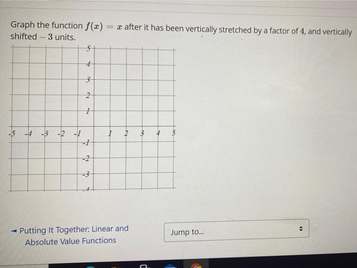 Solved = x after it has been vertically stretched by a | Chegg.com