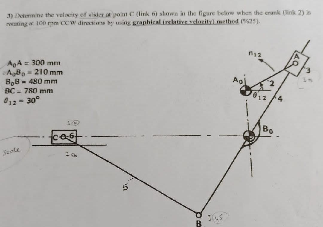 Solved Determine the velocity of slider at point C (link 6) | Chegg.com