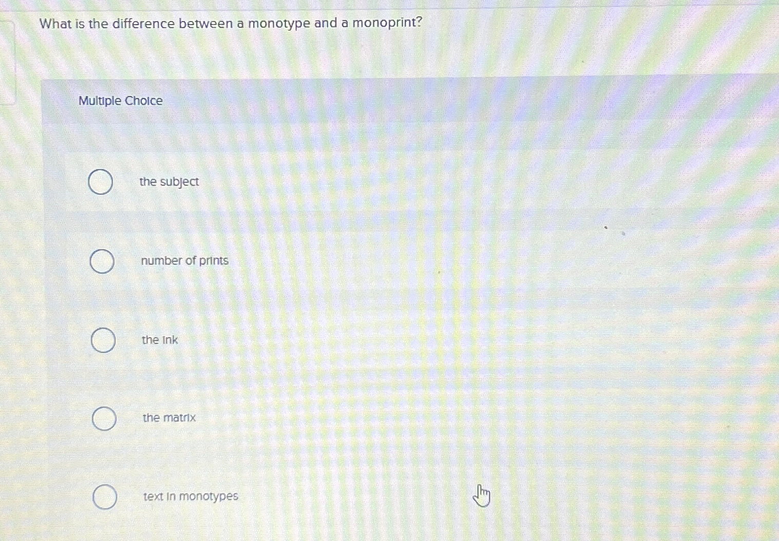 Solved What is the difference between a monotype and a | Chegg.com