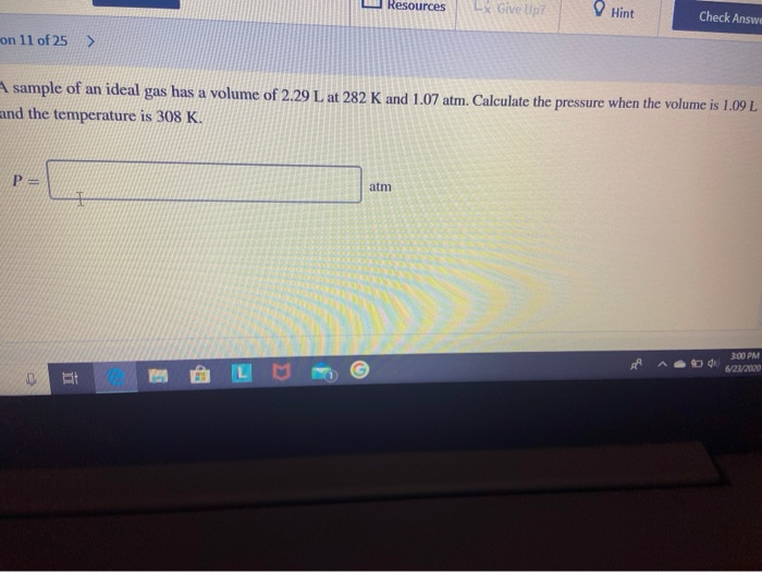 Solved Resources Lx Give Up? Hint Check Answe on 11 of 25 > | Chegg.com