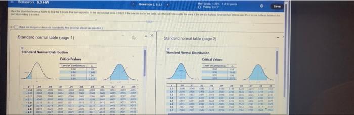BOOK W + 2.6.3.1 MO Standard normal table (Page 1) | Chegg.com