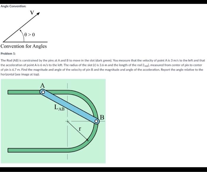 Solved Angle Convention: V 00 Convention for Angles Problem | Chegg.com