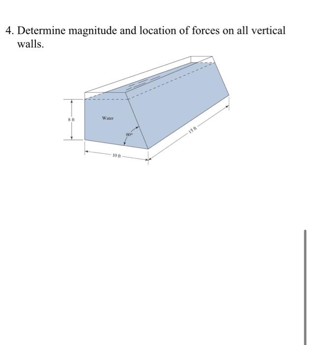 Solved 4. Determine magnitude and location of forces on all | Chegg.com