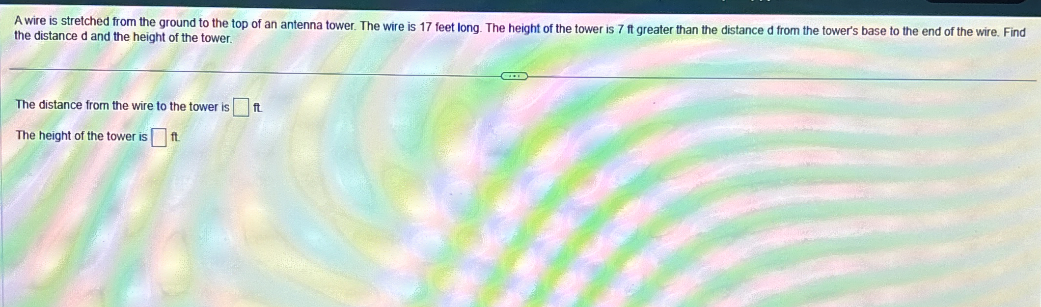 Solved A wire is stretched from the ground to the top of an | Chegg.com