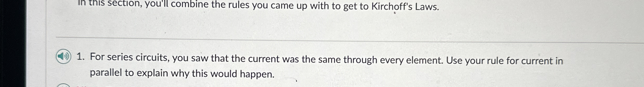 Solved In this section, you'll combine the rules you came up | Chegg.com