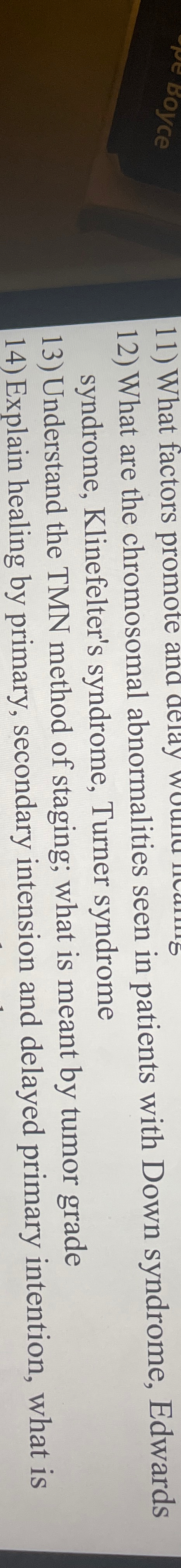 Solved What are the chromosomal abnormalities seen in | Chegg.com