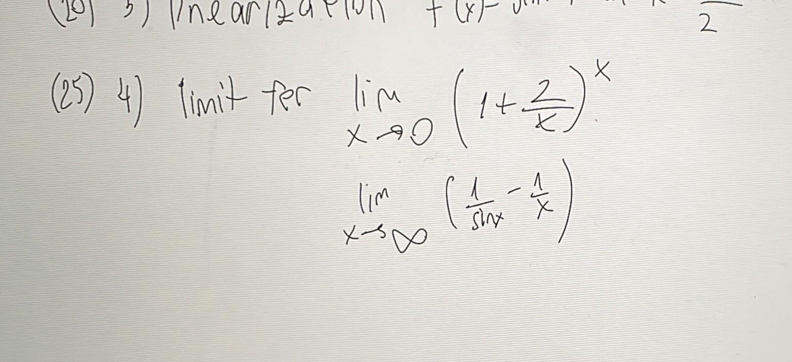 Solved 4. question which x goes infinity, the second one of | Chegg.com