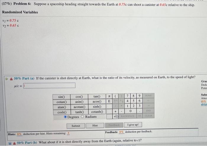 Solved 17 Problem 6 Suppose A Spaceship Heading Straight