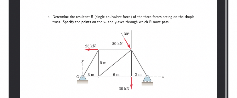 Solved Determine the resultant R (single equivalent force) | Chegg.com