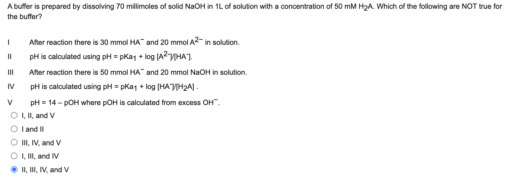 Solved A buffer is prepared by dissolving 70 ﻿millimoles of | Chegg.com