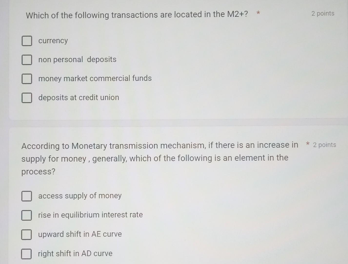 Which of the following True about shifts in the AD | Chegg.com