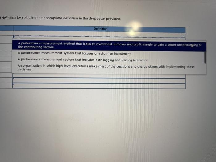 Solved Match each term with its related definition by | Chegg.com