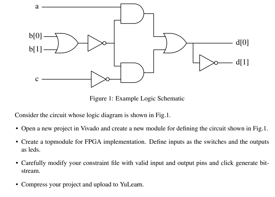 Figure 1 Example Logic Schematicconsider The Circuit