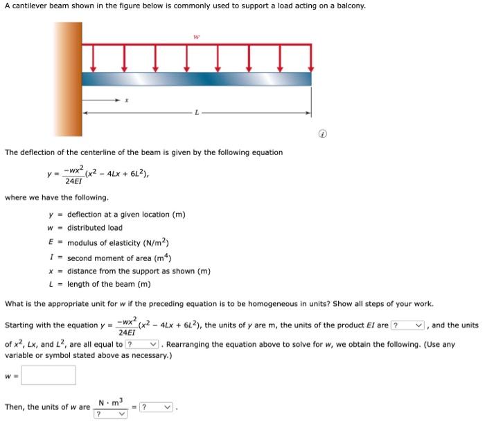 The deflection of the centerline of the beam is given | Chegg.com