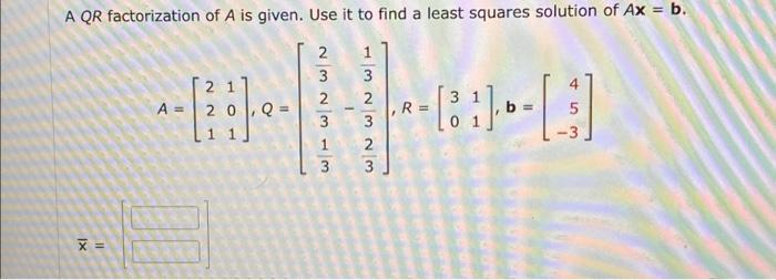 Linear Algebra Help Please | Chegg.com