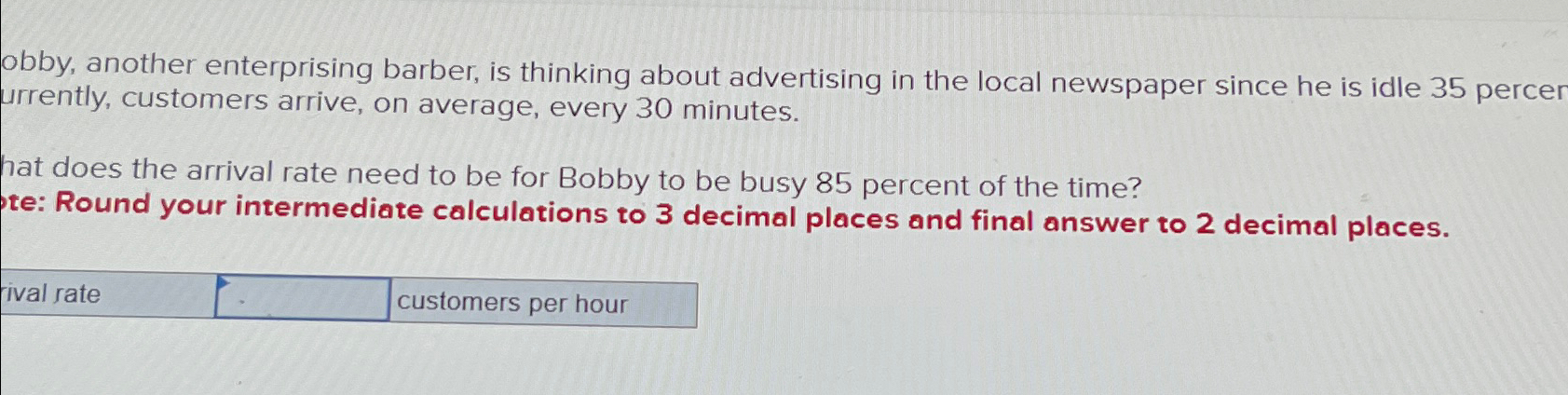 Solved obby, another enterprising barber, is thinking about | Chegg.com