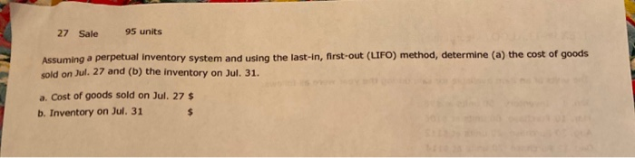 Solved 2. BE.06-02. ALGO (Algorithmic) Perpetual Inventory | Chegg.com