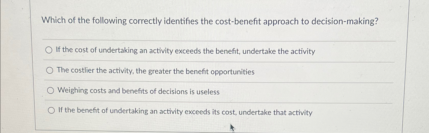 Solved Which of the following correctly identifies the | Chegg.com