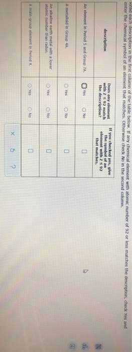 Solved Read each description in the first column of the | Chegg.com