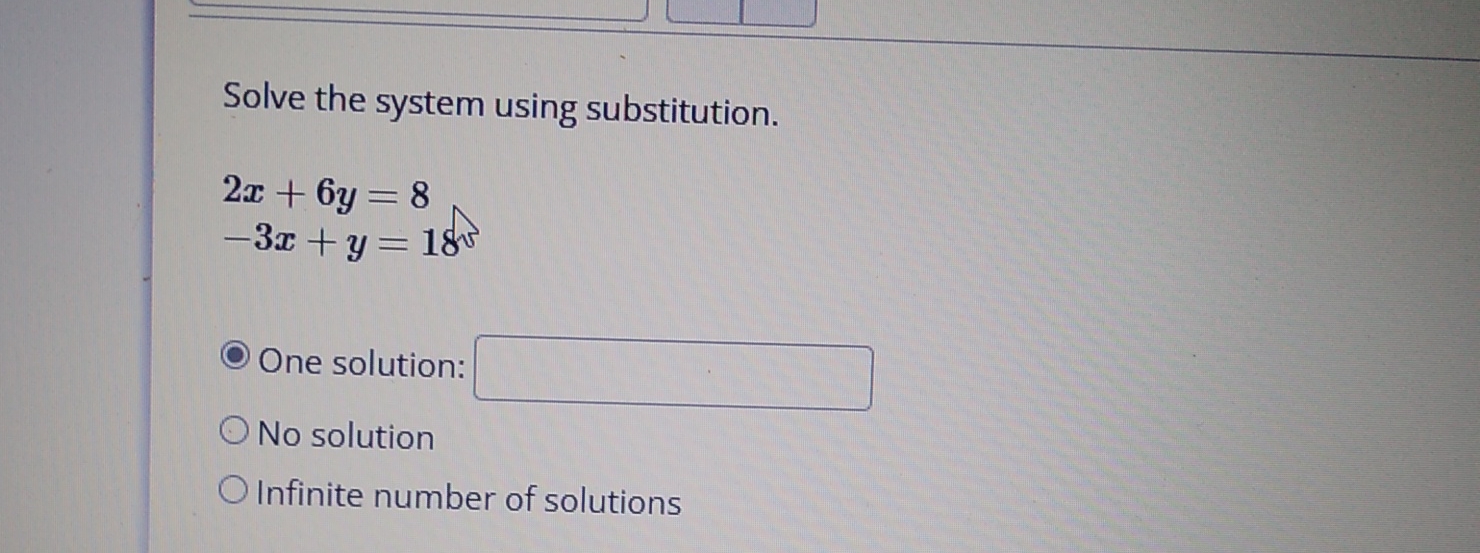 Solved Solve the system using | Chegg.com