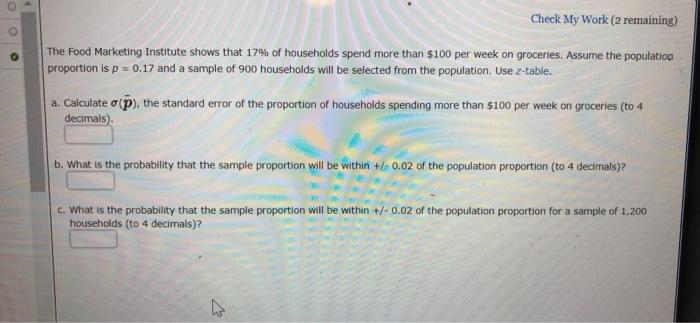 Solved Questions Exercise 07.41 Algorithmic Check My Work | Chegg.com