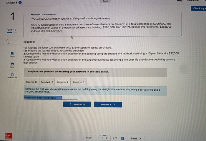 Solved Chapter 8 saved Help Save & Exit Submit Check my work | Chegg.com